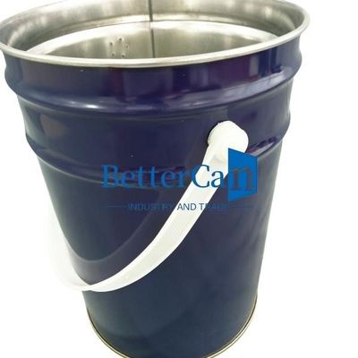 Balde de lata de 5 galões de lata branca 5 litros de lata de lata com ...