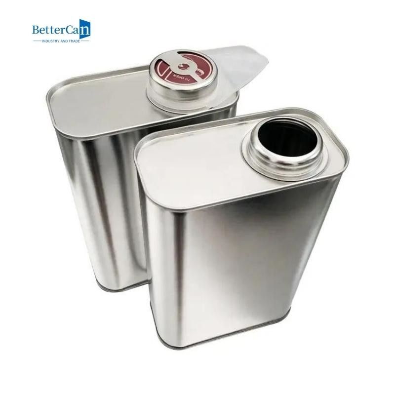 Empty 2.5 Litre Paint Tin Cans 1 Gallon Tinplate Tin With Pressure Cap