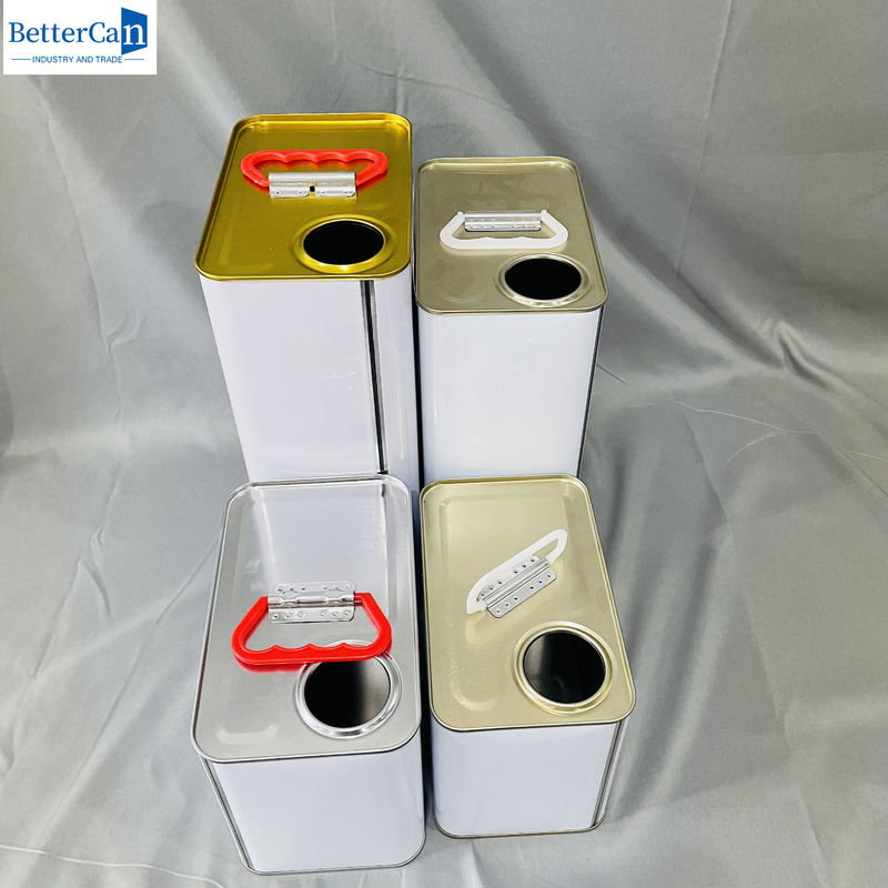 250ML Paint Packaging Material 5 Liter Metal Cans With Plastic Cap Tin ...