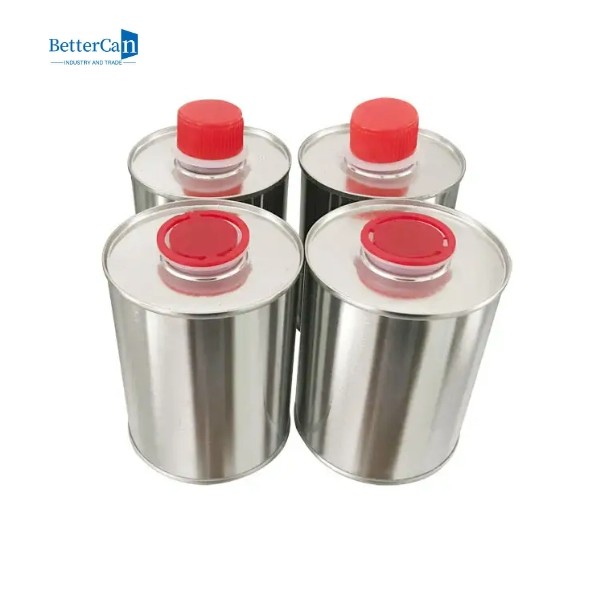 1 Gal Engine Oil Tin 1 Liter Metal Packaging Tins With Plastic Stopper ...