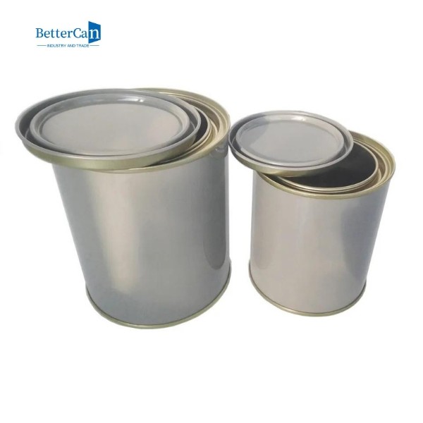 Custom Empty Paint Tins 1 Litre Round Automotive Paint Cans With Tight ...
